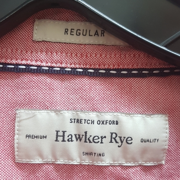 Hawker Rye | Shirts | Hawker Rye Red Stretch Oxford Shirt | Poshmark